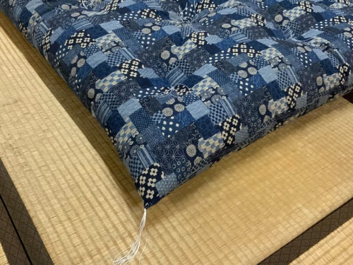 **Indigo Boro Japanese Futon Design: Quilt Covers & Shikibuton