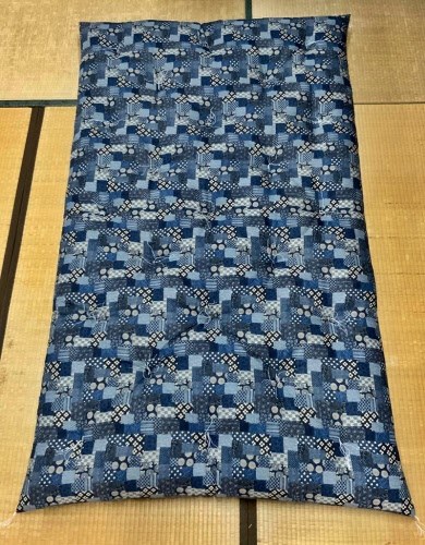 **Indigo Boro Japanese Futon Design: Quilt Covers & Shikibuton