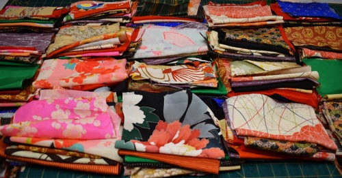 Vintage Silk Off-Cut Fabric Pack F - SPF