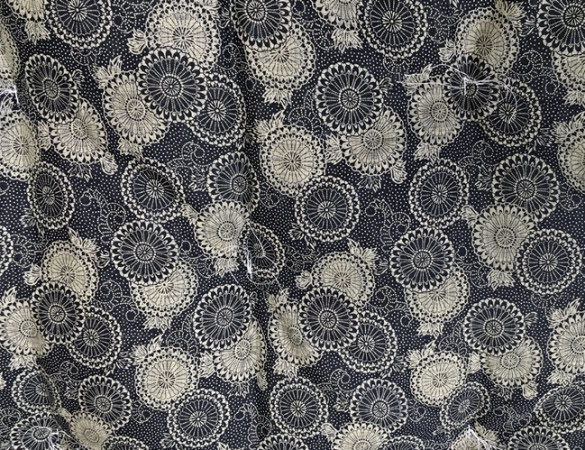 **Indigo Kiku Futon Design: Chrysanthemum Quilt Covers & Shikibuton