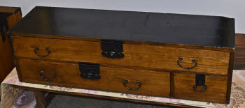 Antique Japanese Katana Dansu (Sword Chest) Paulownia Wood 1850s